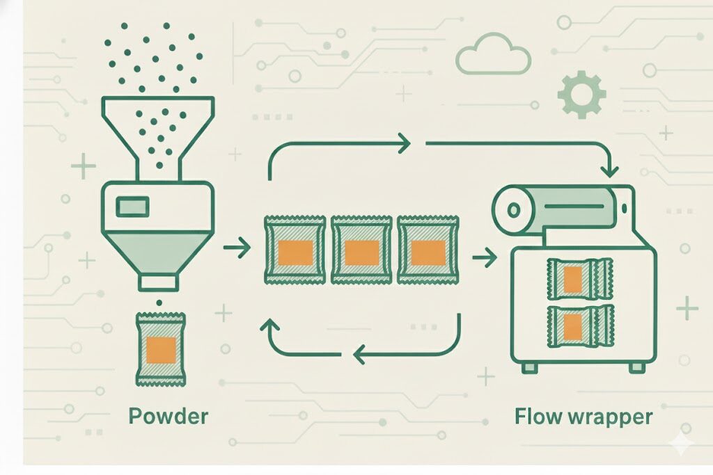 Powder Packaging Automation: Multi Count Flow Wrapping Solutions - Mentpack